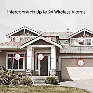 X-Sense 10 Years Battery-Operated Smoke and Fire Alarm with Ionization Sensor, SD19-W, 1-Pack