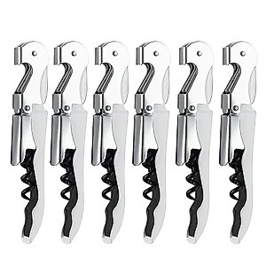 6 Pack Corkscrew Wine Opener With Foil Cutter By YWQ