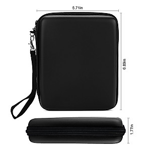 AKWOX Compatible/Replacement for Nintendo 2DS Waterproof Travel Carrying Protectove Case with 8 Game Holders