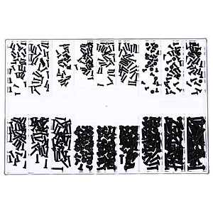 VILLCASE Small Screws Assortment Kit, Flat Head Laptop Computer Replacement Screws, Tiny Screws for Electronic Repair, Micro Screw Set for Glasses Watches