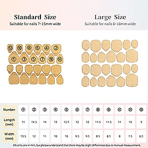 Sun&Beam Nails Adhesive Tabs Stickers for Press On False Nail Gel Glue Double Sided Waterproof Transparent Strong Sticky (25 Sheet with kit Box)