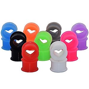 Oyaface 18 PC Tunnel Soft Silicone Flesh Plug Heart Tunnel Flexible Ear Stretching Gauge Expander 6mm