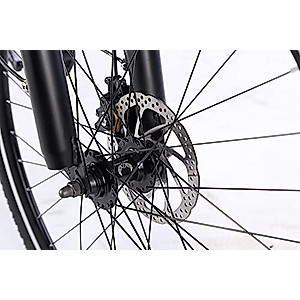 NARRAK Electric Bicycles, 350W Brushless Motor, 36V10Ah Removable Battery, Large M5 Display, 26" City e-Bike Step-Thru Frame, 20Mph Max Speed, Mountain e-Bike, for Adults (Black Color)