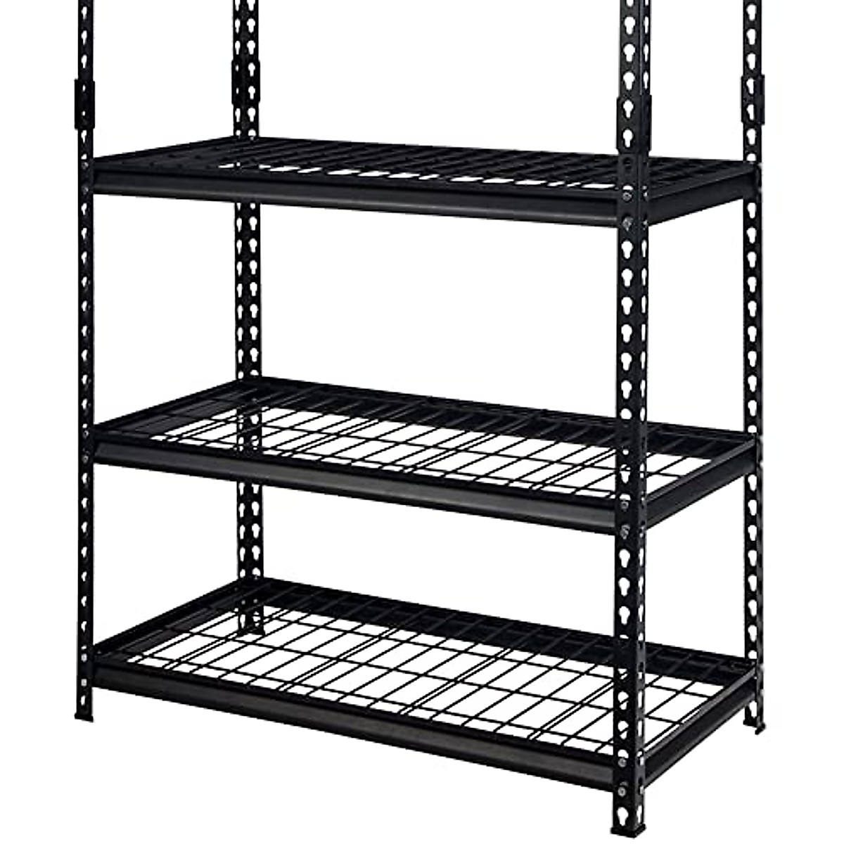 Pachira 36" W x 18" D x 72" H Adjustable Height 5-Shelf Steel Shelving Unit Utility Organizer Rack for Home, Office, and Warehouse, Black