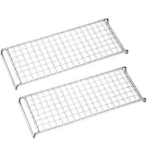 CAMPINGMOON Cooking Grate 2pcs set of Camping Grill Grate 304 Stainless Steel (L 9.3 x W 3.5 x H 0.7) for Camping Stove Grill Campfire Open Fire MTG-2G