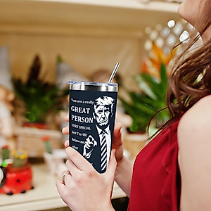 Birthday Gifts for Men Women, Thank You Appreciation Gifts, Sometimes You Forget You Are Awesome Tumbler, Inspirational Birthday Presents for Best Friends, Coworker, Boss, 20 Oz Tumbler, Navy