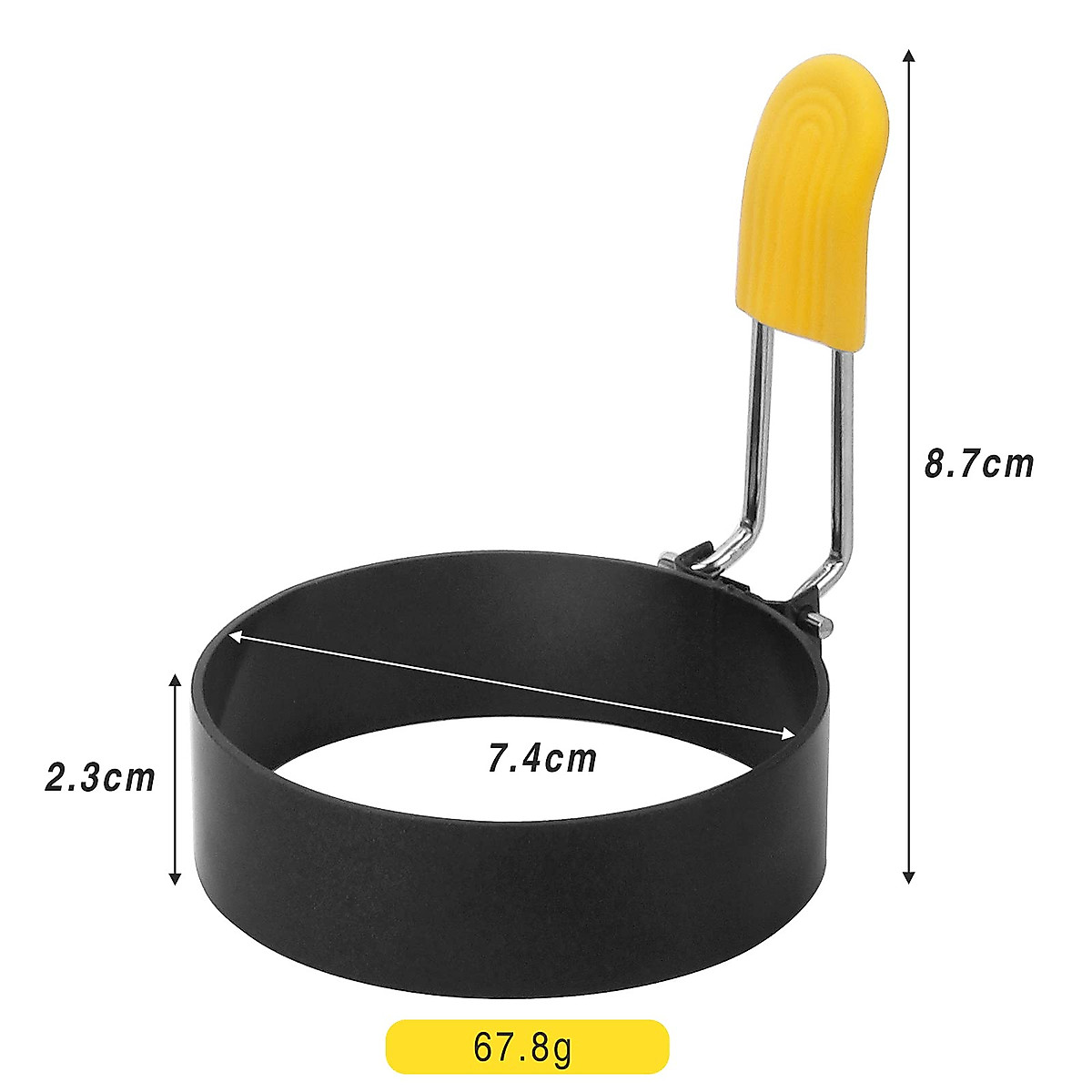 Circle Egg Ring Egg Round Set Stainless Steel Ring Non-rusting Non-stick Round Egg Pancake Sandwich English Muffin Maker Handy Kitchen Tool for Frying Egg Meat Pie (4)