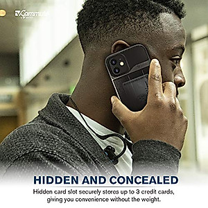 VENA Wallet Case Compatible with Apple iPhone 12 Mini (5.4-inch), vCommute (Military Grade Drop Protection) Flip Leather Cover Card Slot Holder with Kickstand Space Gray