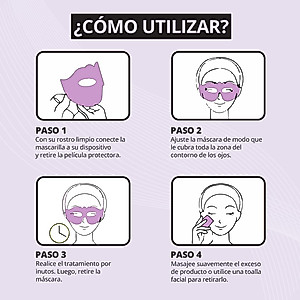 myolift 7E Wellness Conductive Eye Facial Mask Microcurrent Machine - Skin Care Tools for Microcurrent Facial Device - Instant Face Lift, Anti Aging, and Skin Tightening - Up to 10-12 Uses