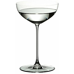 Riedel Veritas Moscato/Coupe/Martini Glass (2-Pack) Bundle with Wine Pourer Bundle (2 Items)