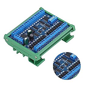16 Channel Expansion Board, Power Supply Control Module DC 6.5‑30V Simple Wiring Less Interference for Smart Home for Surveillance System(with Shell)