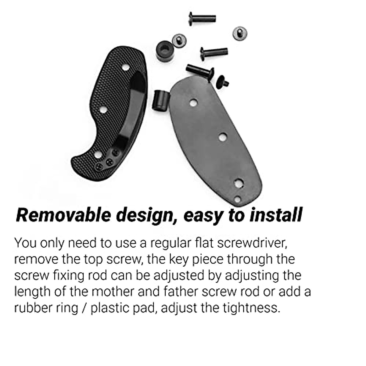 DAUERHAFT Smart Key Ring,Black Sturdy EDC Key Organizer Clip,Aluminum Key Holder,Durable Anti Scratch Key Holder Clip,for Clip Your Keys Pocket Tool Key Organizer