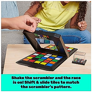 Rubik’s Race, Classic Fast-Paced Strategy Sequence Brain Teaser Travel Board Game Two-Player Speed Solving Face-Off, for Adults & Kids Ages 7 and up