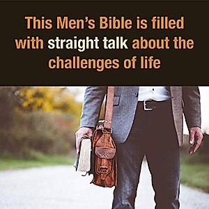 Every Man’s Bible NLT, Large Print, Deluxe Explorer Edition (LeatherLike, Rustic Brown, Indexed)
