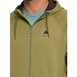 Burton Mens Crown Weatherproof Full-Zip Fleece, Martini Olive, Medium