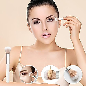 Idefair Eyeliner Stencils 2Pcs Reusable Silicone Eyeliner Eyeshadow Tool Applicators Guide Quick Eyeliner Stencils for Eyes Wing Multifunctional Mascara Shield Eye Makeup Lipstick Tool Brushes(Pink)