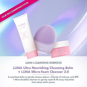 FOREO LUNA 3 Facial Cleansing Brush | Sensitive Skin | Anti Aging Face Massager | Enhances Absorption of Facial Products | For Clean & Healthy Face Care | Simple & Easy | Waterproof