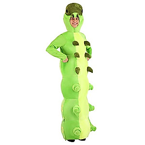 Fun Costumes Green Caterpillar Costume for Adults Storybook Character Plush Caterpillar Suit for Men and Women X-Large