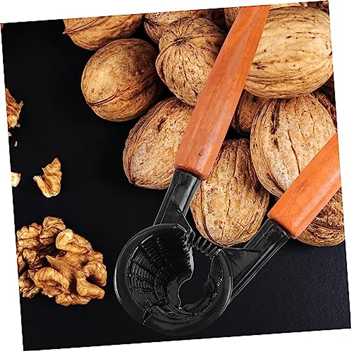 KJHBV Butter Pecan Home Tools Crab Tools Vintage Walnut Chestnut Cutter Nuts Opener Tool Walnut Sheller Walnut Opener Walnut Pliers Pecans Bottle Opener Nutcracker Bamboo Walnut Shells