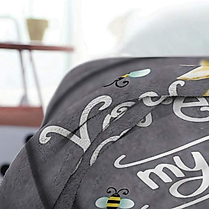 Flannel Fleece Bed Blanket 40 x 50 inch Sunflowers Throw Blanket Lightweight Cozy Plush Blanket for Bedroom Living Rooms Sofa Couch - You are My Sunshine