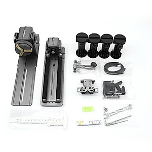 ATOMSTACK R1 Pro Laser Rotary Roller, 4 in 1 Multi-function Chuck Rotary with Risers, 180° Adjustable Chuck with 3 Jaws for Engraving Rings, Spherical, Cylindrical Objects, Irregular Items