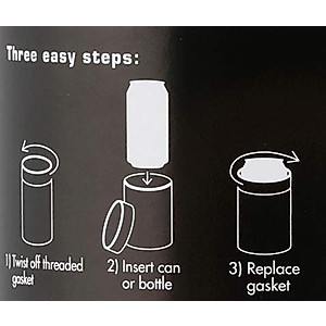 Ozark Trail 12 Ounce Double Wall Can Cooler Cup, Silver Top - 2 Pack