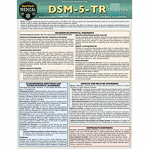 DSM-5-TR Overview: a QuickStudy Laminated Reference Guide