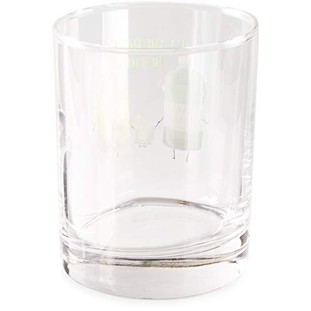 Pavilion Gift Company Pavilion-Let The Party Be Gin-11 oz Low Ball 11 oz Rocks Glass, 1 Count (Pack of 1), Green