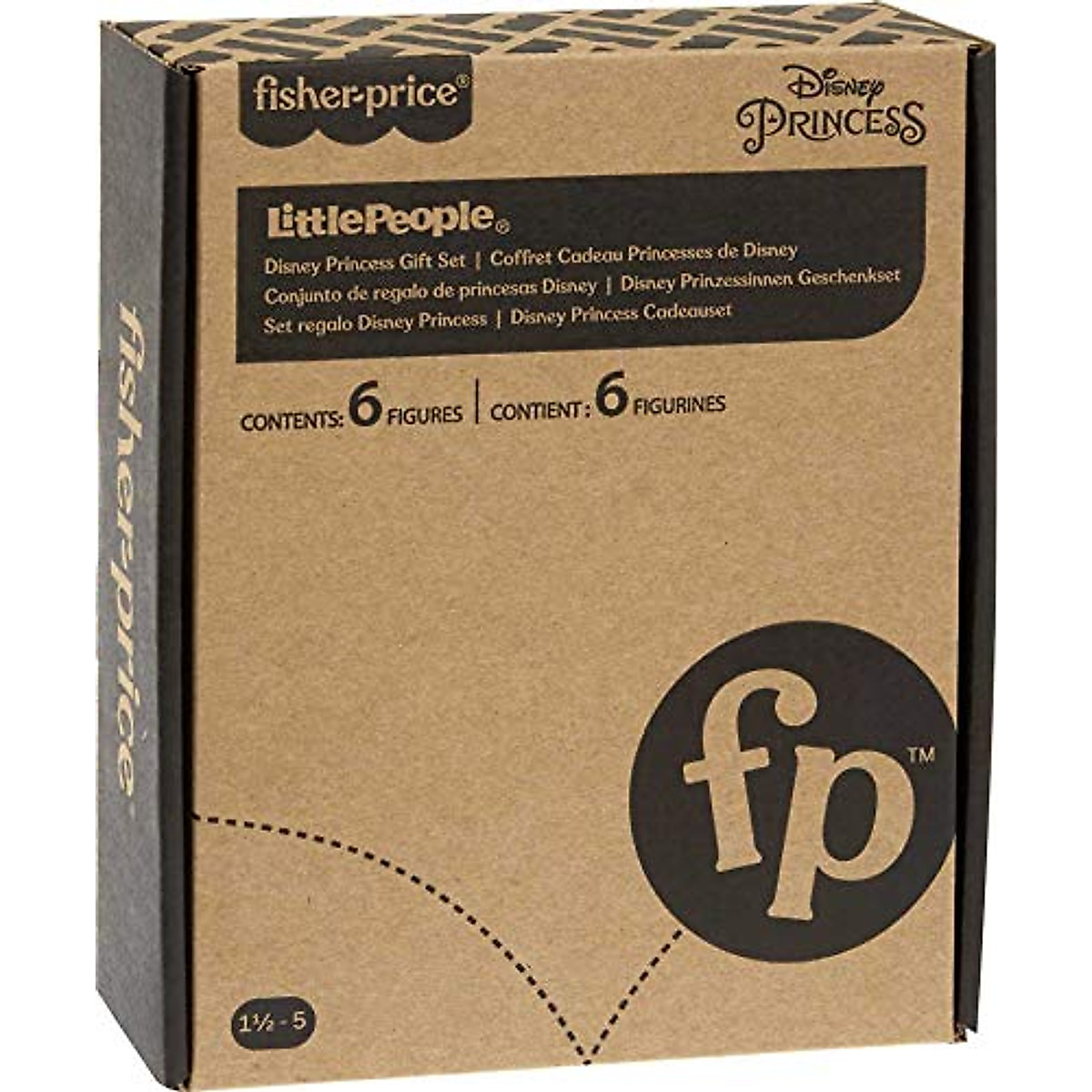 Disney Princess Toddler Toys Little People Gift Set With 6 Character Figures For Pretend Play Ages 18+ Months [Amazon Exclusive]