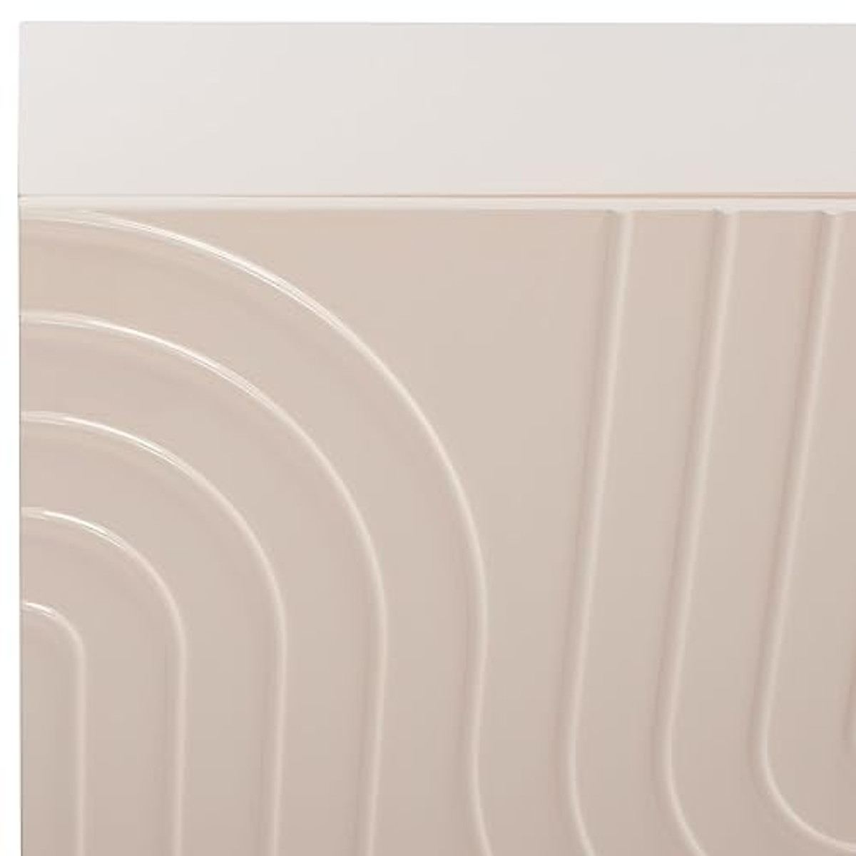 Safavieh Couture Home Saturn-Art Deco-Light Pink Acrylic 3-door Sideboard