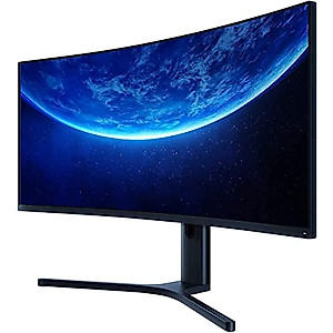 Xiaomi Mi Curved Gaming Monitor 34 Inch with AMD FreeSyncPremium, WQHD 3.440 x 1.440, 21:9, 144Hz, 4ms, 300lm, 121% sRGB, 2 HDMI, 2 Display Port, Audio Out, TUV Certified Blue Light Reduction