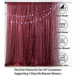 Backdrop Curtain 8FTx10FT Burgundy Sequin Backdrop Bridal Shower Backdrops Wine Sparkle Glitter Backdrop Shimmer Backdrop Blackout Window Curtains Photo Backdrop Curtains Christmas Backdrop
