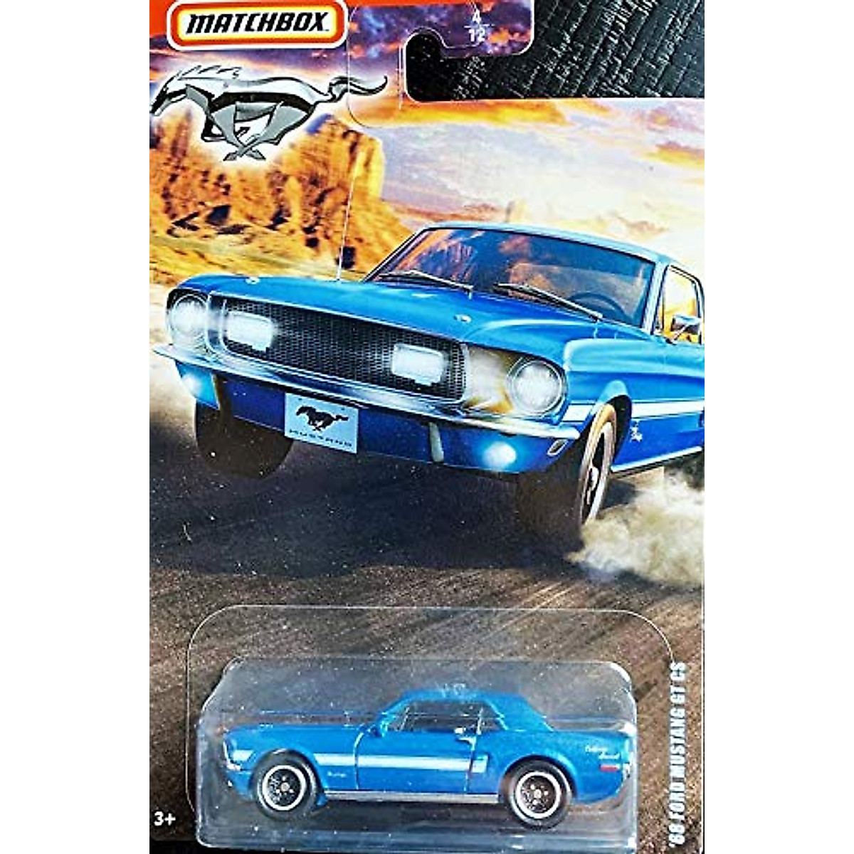 MBX Matchbox '68 Ford Mustang GT CS 4/12, Blue