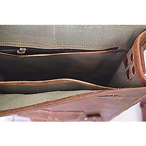 Komal's Passion Leather 11 Inch Sturdy Leather satcel Ipad Messenger Bag for Men and Women