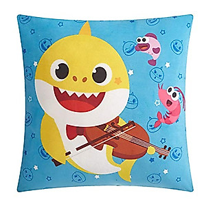 Baby Shark Indoor Slumber Set, Zip Around Sleeping Bag with 13"x18" Pillow, Ages 3+, 46"x26", Blue