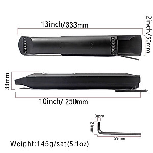 Luvay Pocket Guitar, Finger Exercise, Scales & Chords Practice Tool (6 Fret Black)