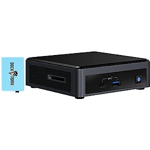 NUC Intel NUC10I3FNK Business Mini Desktop Black (Intel i3-10110U 2-Core, 16GB RAM, 2TB PCIe SSD, Intel UHD, WiFi, Bluetooth, 1xHDMI, SD Card, Win 10 Home) with Hub