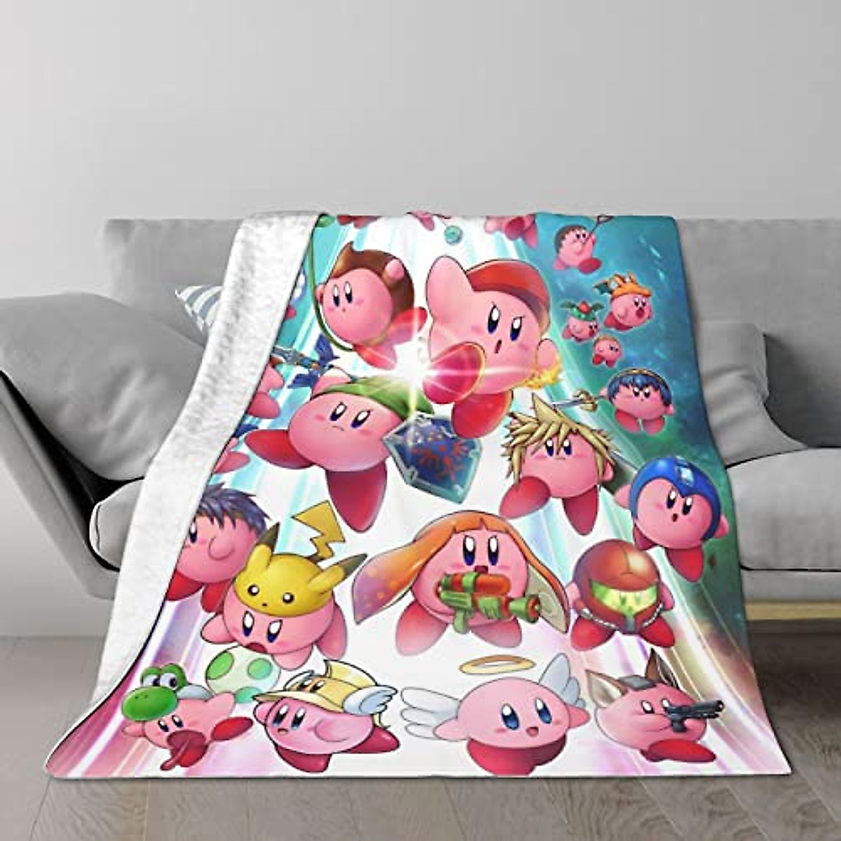 Cartoon Anime Throw Blanket Soft Light-Weight Warm All-Season Bed Blanket Sofa Office Throws for Kids Adults 50'' x 40'' -4