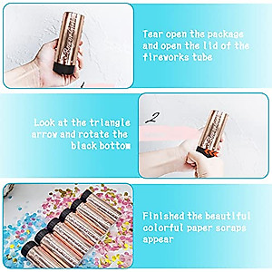 8 Pack Mini Gender Reveal Confetti Cannon,Party Poppers confetti shooters for Baby Gender Reveal Party,Birthday,Wedding,Graduation,Baby Shower,Christmas New Year’s Eve