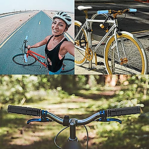 Yizel Bike Handlebar Grips, 4 Pairs, Non Slip Rubber Mountain Bicycle Handlebar BMX/MTB Bike Grips for Kids Girls Boys