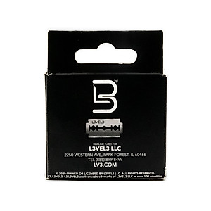 Level 3 Double Edge Razor Blades - Platinum Coated, Stainless Steel Razor Blades for the Close Shave - for Double Edged Safety Razors - 100 Count (1)