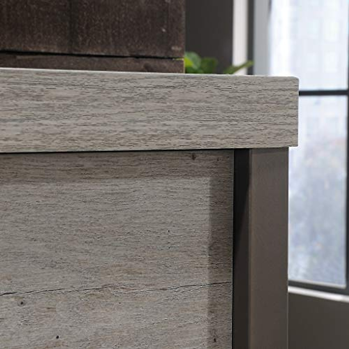 Sauder Manhattan Gate Credenza, for TVs up to 60", Mystic Oak Finish