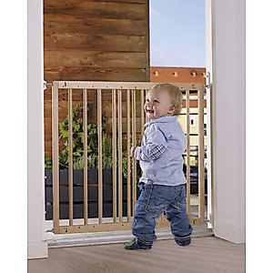 BabyDan Multidan Extending Safety Gate 23.9" - 40.1", Beechwood