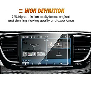 QQangell Screen Protector Compatible With Pacifica (10.1 Inch 2021-2023) Tempered Glass Screen protector foils