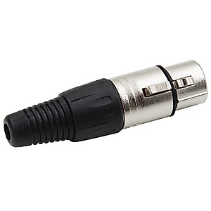 BNKENX 4Pack XLR Female Plugs Connectors XLR-F Plug 3 Pin Female XLR Cable Connector Microphone Plug