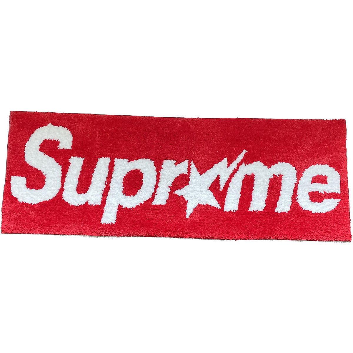 Luxape Supremed Rug - Hypebeast Room Decor - Handmade & Premium- 43 * 16in (110cm) - Suprme Rug - Designer Rugs - Aesthetic Room Decor Rug