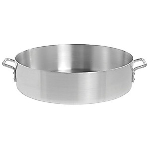 HUBERT Brazier Pan 28 Quart Aluminum - 20 1/8 Dia x 5 1/2 D