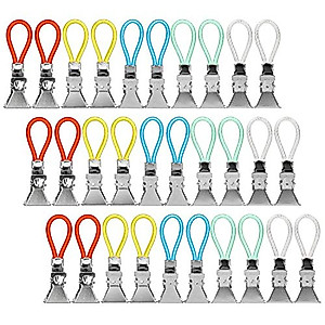 AKWOX (30-Pack) Kitchen Towels Clip, Tea Towel Holder Clips,Cloth Hook Clip Hangers for Home Kitchen Bathroom Cupboards Hanging Towels