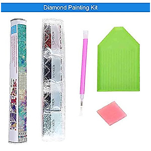 BLOOMMAY Diamond Painting Kits for Adults – 5D DIY Round Diamond Number Kits with Full Drill – Crystal Rhinestone Diamond Embroidery Paintings for Home, Office, Wall Decor 16×12 Inch