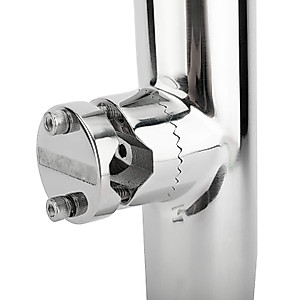 YaeMarine 4Pcs Boat Fishing Rod Holder Stainless Tournament Style Clamp on Fishing Rod Holder for Rails 1" to 1-1/4" Rail Mount Rod Holder